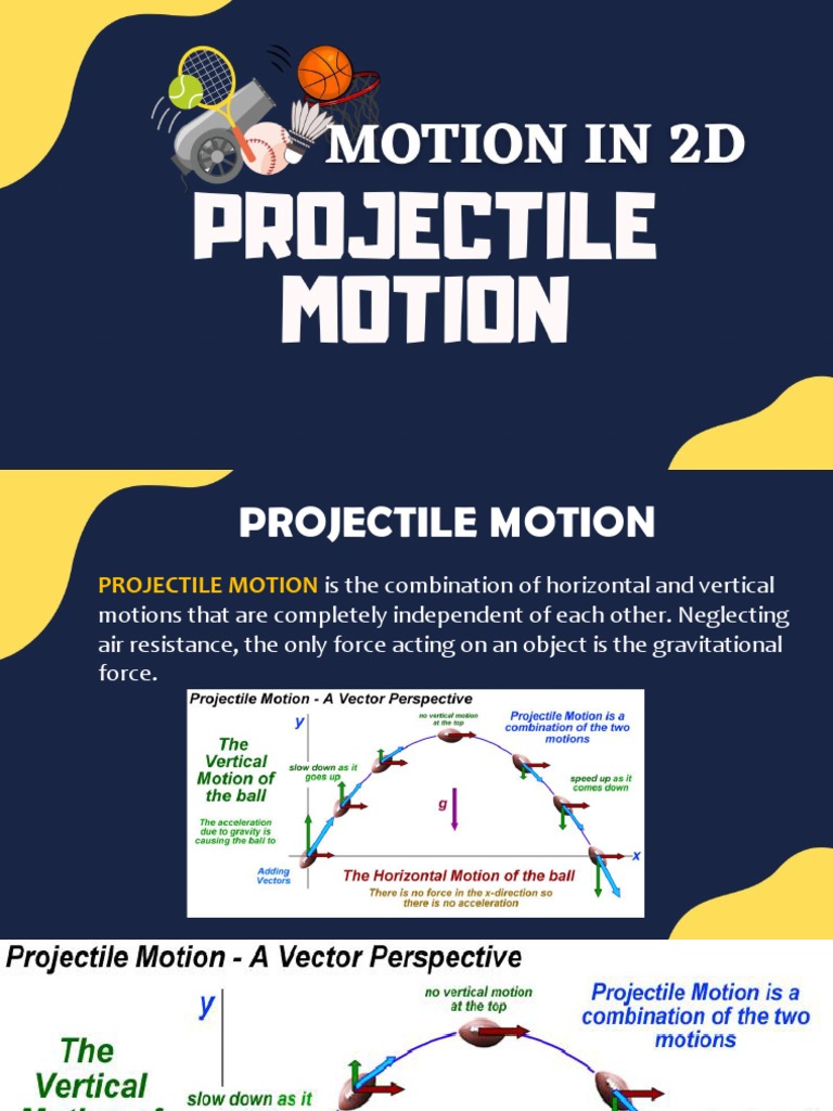 Projectile Motion Equations | PDF | Force | Projectiles
