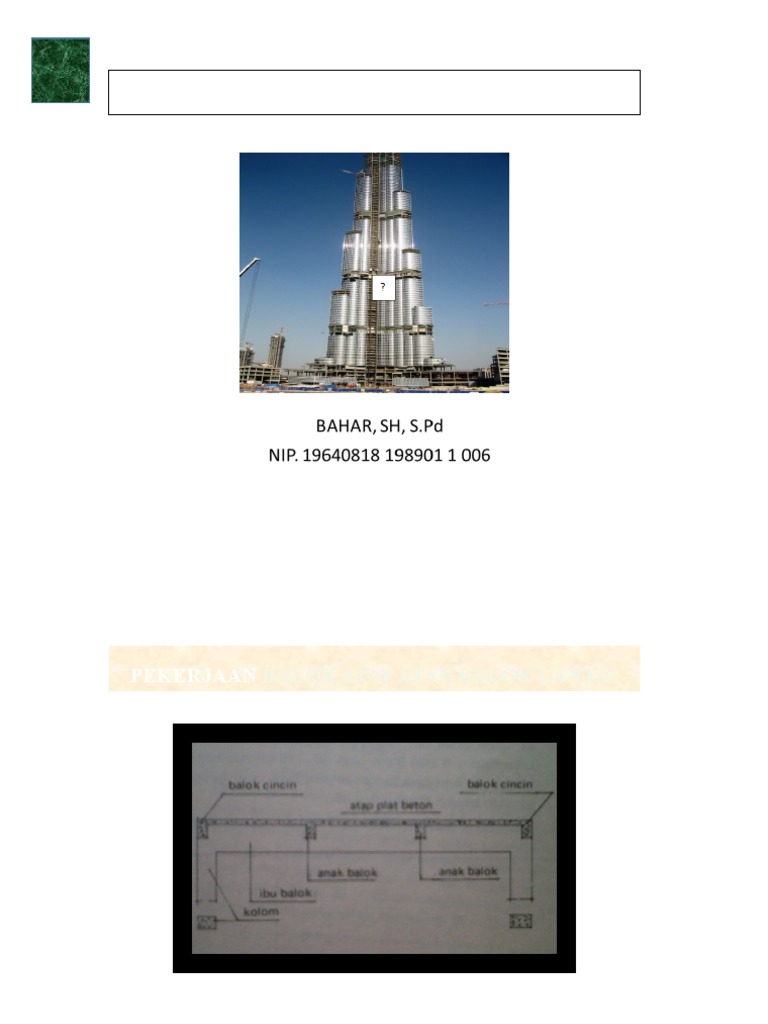 Balok Atap Atau Balok Lantai | PDF