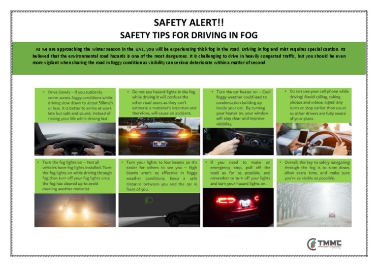 Driving in FOG - Safety Alert | PDF