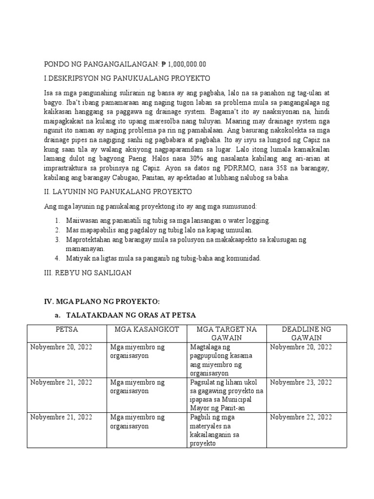 Panukalang Proyekto 2 | PDF
