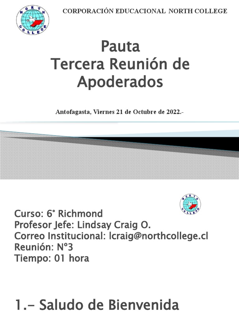 Pauta 3a Reunion Octubre 21.10. 2022 | PDF