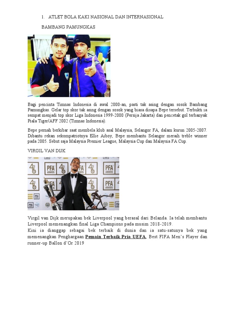 Profil Atlet Bola Terkenal Dunia | PDF | Olahraga & Rekreasi