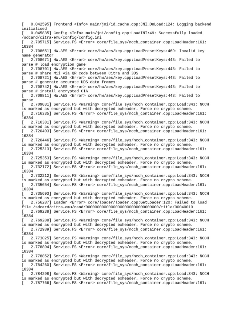 Citra Log | PDF | Rendering (Computer Graphics) | Encryption