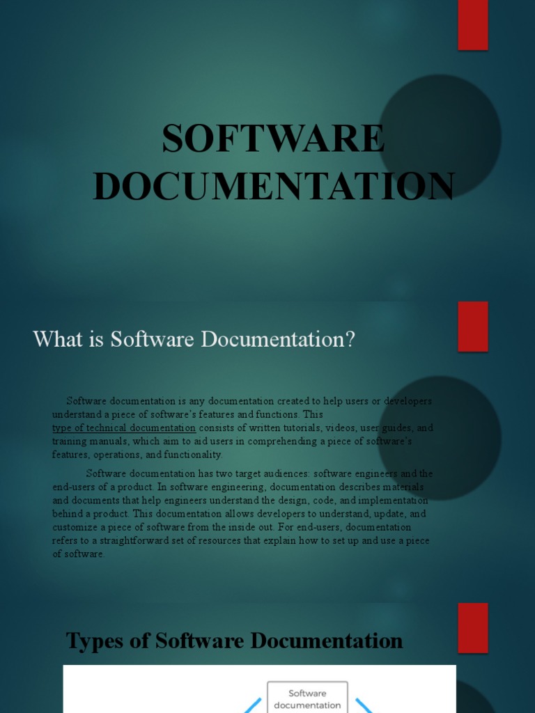 Software Documentations Pdf Documentation Software Testing 