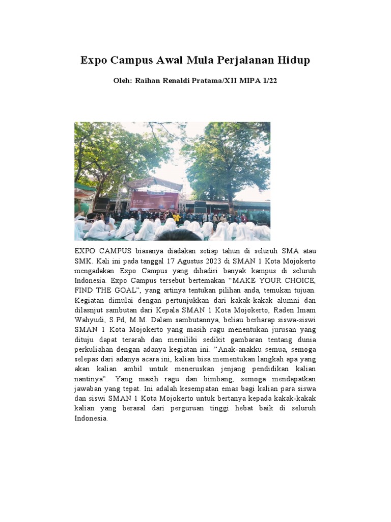 Expo Kampus Asolole | PDF | Ilmu Sosial | Pengembangan Diri