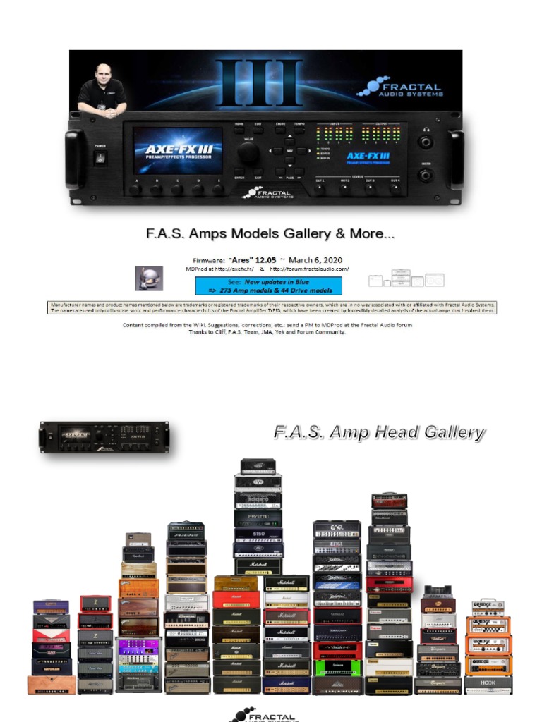 FAS - Amps Models Axe III Ares12.05 | PDF | Electrical Engineering ...