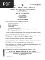 CXC Csec Technical Drawing 2017 June p2 | PDF | Technical Drawing ...