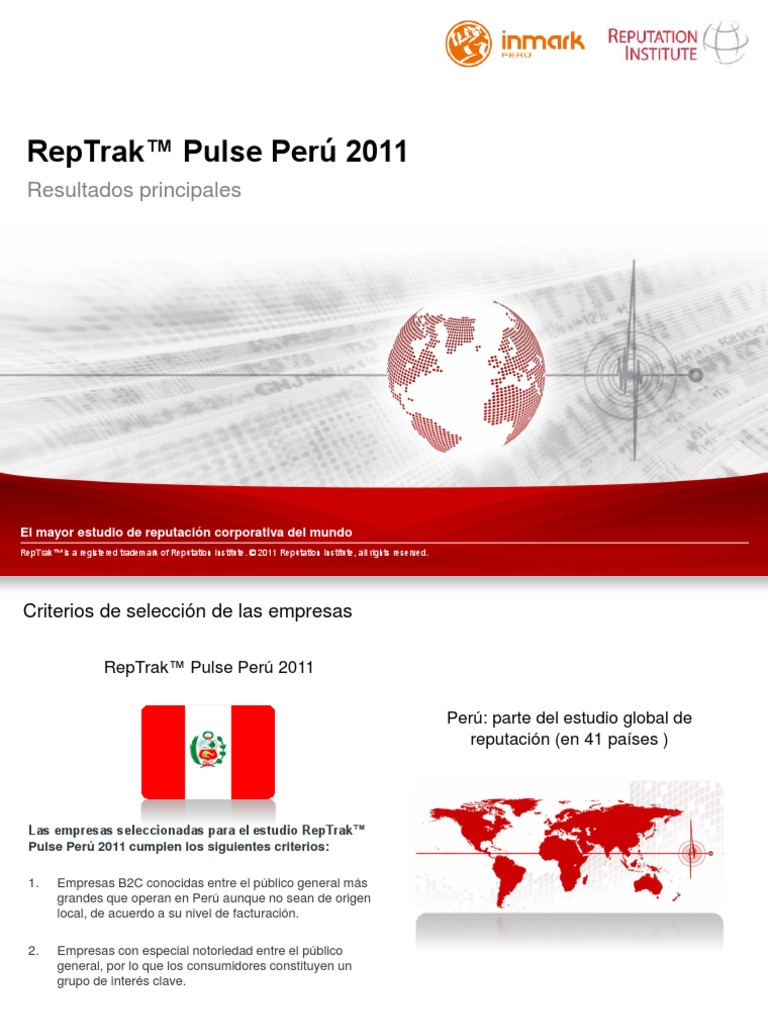 RepTrak Pulse 2011 | PDF | Innovación | Oferta (economía)