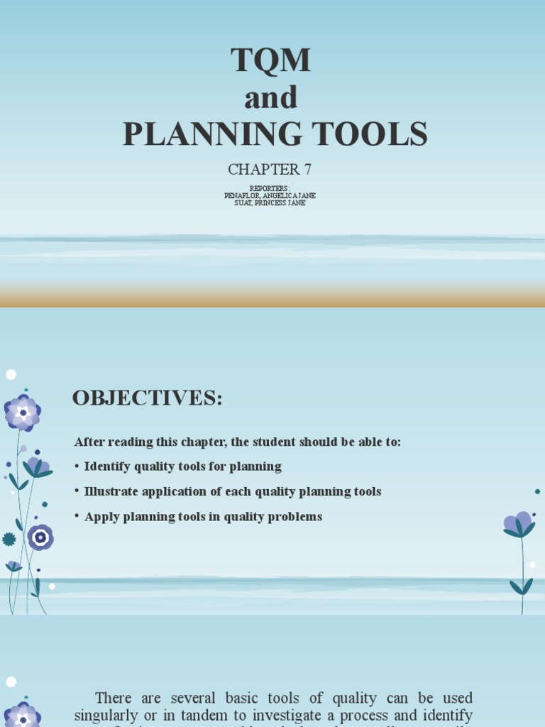 TQM Chapter 7 | PDF