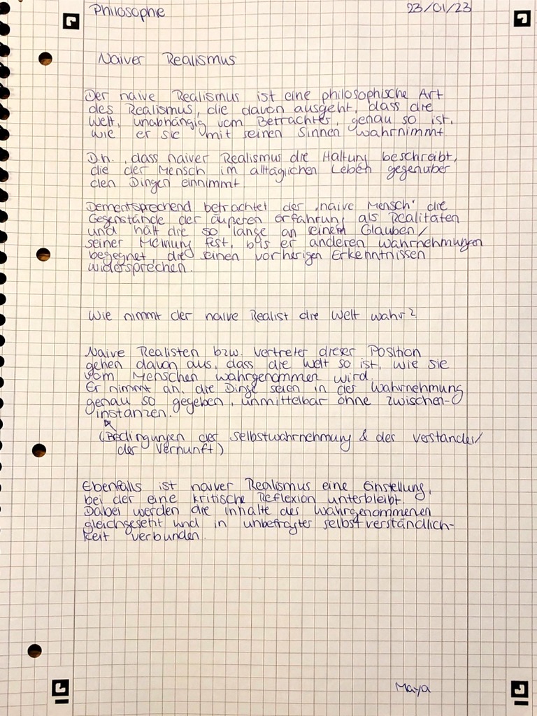 Naiver Realismus | PDF