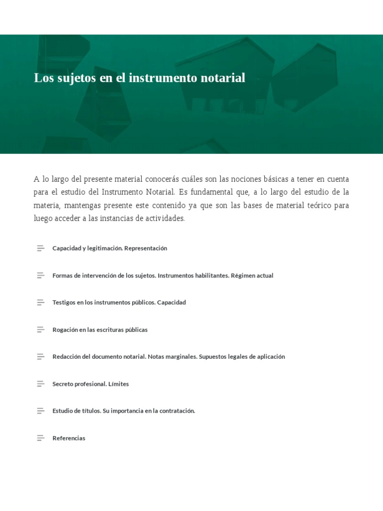 Nociones Básicas del Instrumento Notarial | PDF | Propiedad ...