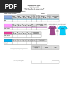 Tabla de Tallas de Playeras | PDF