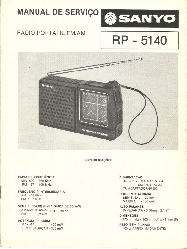 Sanyo RP 5140 | PDF