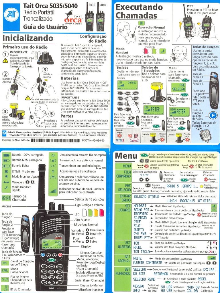 Manual Orca 5035 e Orca 5040 | PDF
