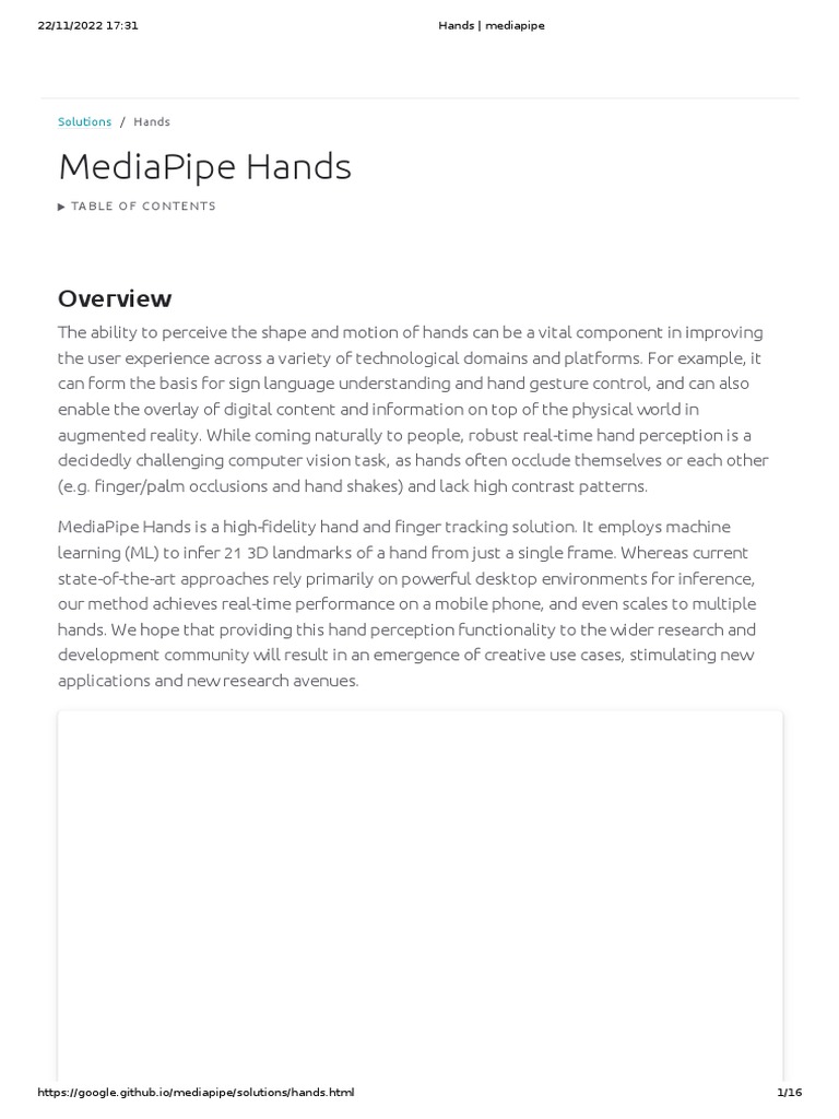 Hands - Mediapipe | PDF | Hand | 3 D Computer Graphics
