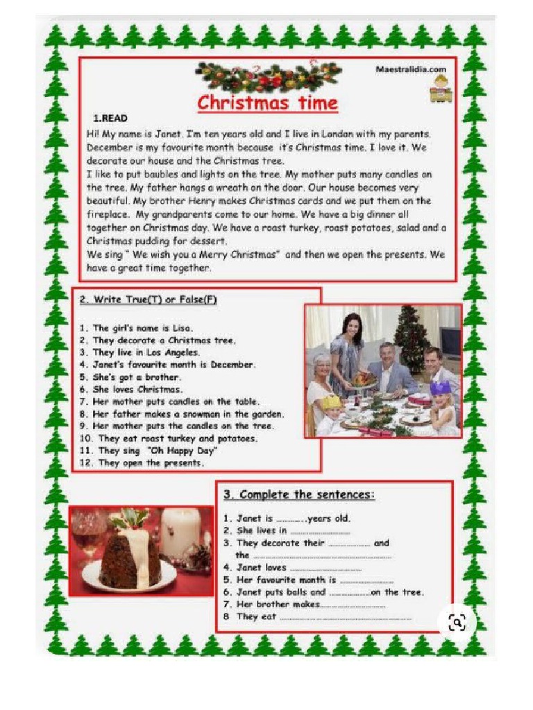 Fichas Navidad | Download Free PDF | Holidays | Christmas