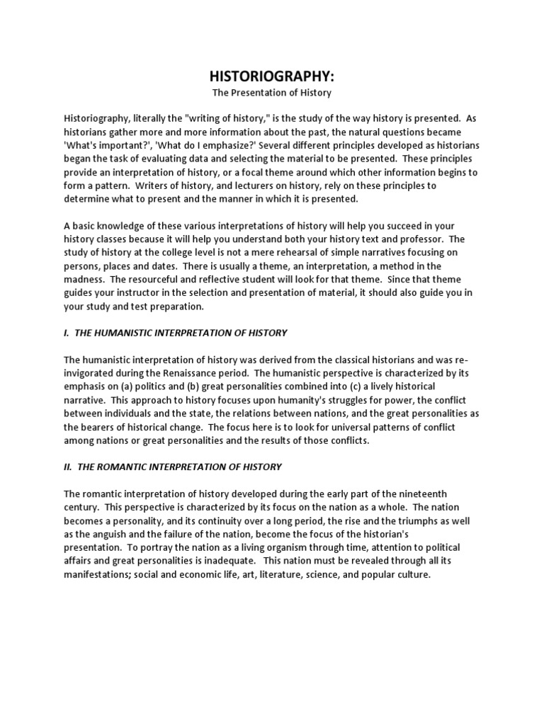 HISTORIOGRAPHY | PDF | Historiography | Historian
