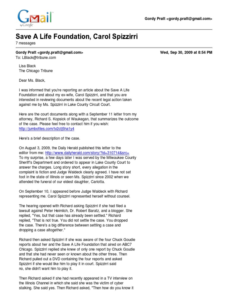 Correspondence Between My Friend, The Late Gordon T. "Gordy" Pratt, and Chicago Tribune Reporter ...