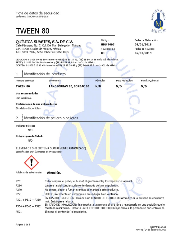 Tween 80 | PDF | Residuos | Reciclaje