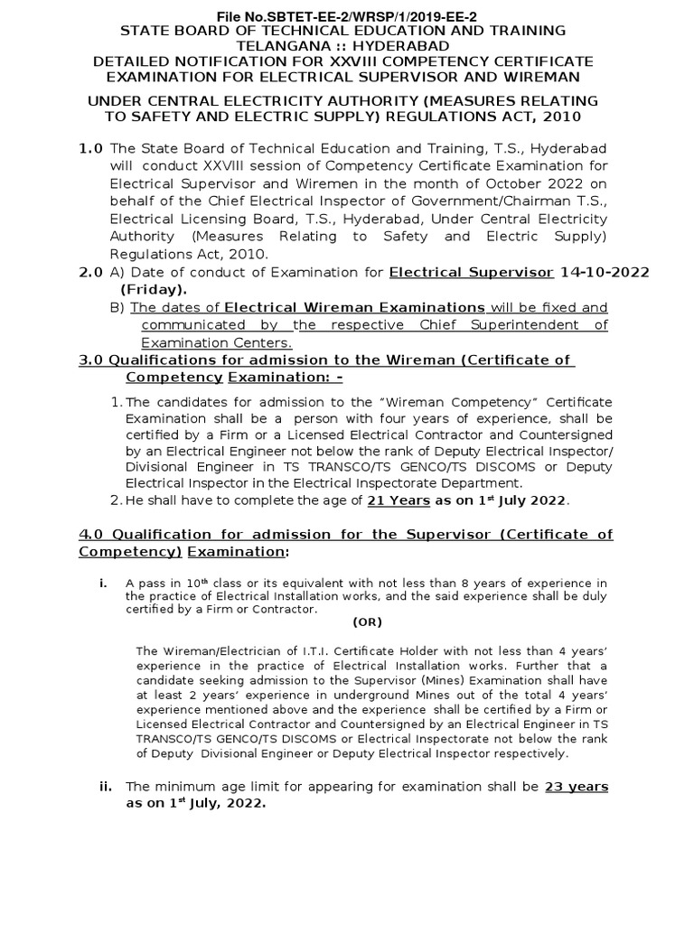 Detail Notification | Download Free PDF | Electrical Wiring