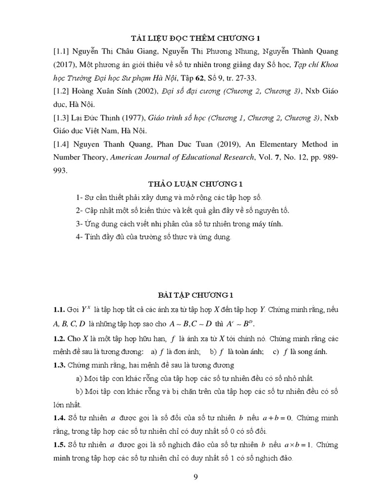 Bai Tap Chuong 1 | PDF
