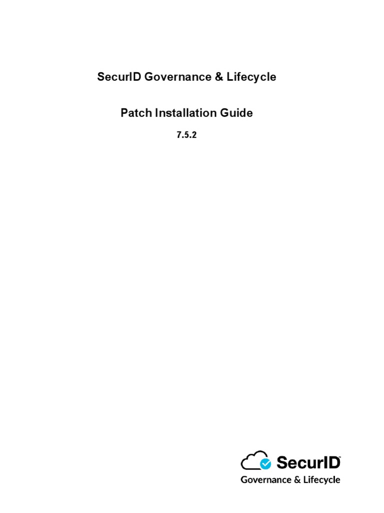 RSA Patch Installation 7.5.2 | PDF | Databases | Trademark