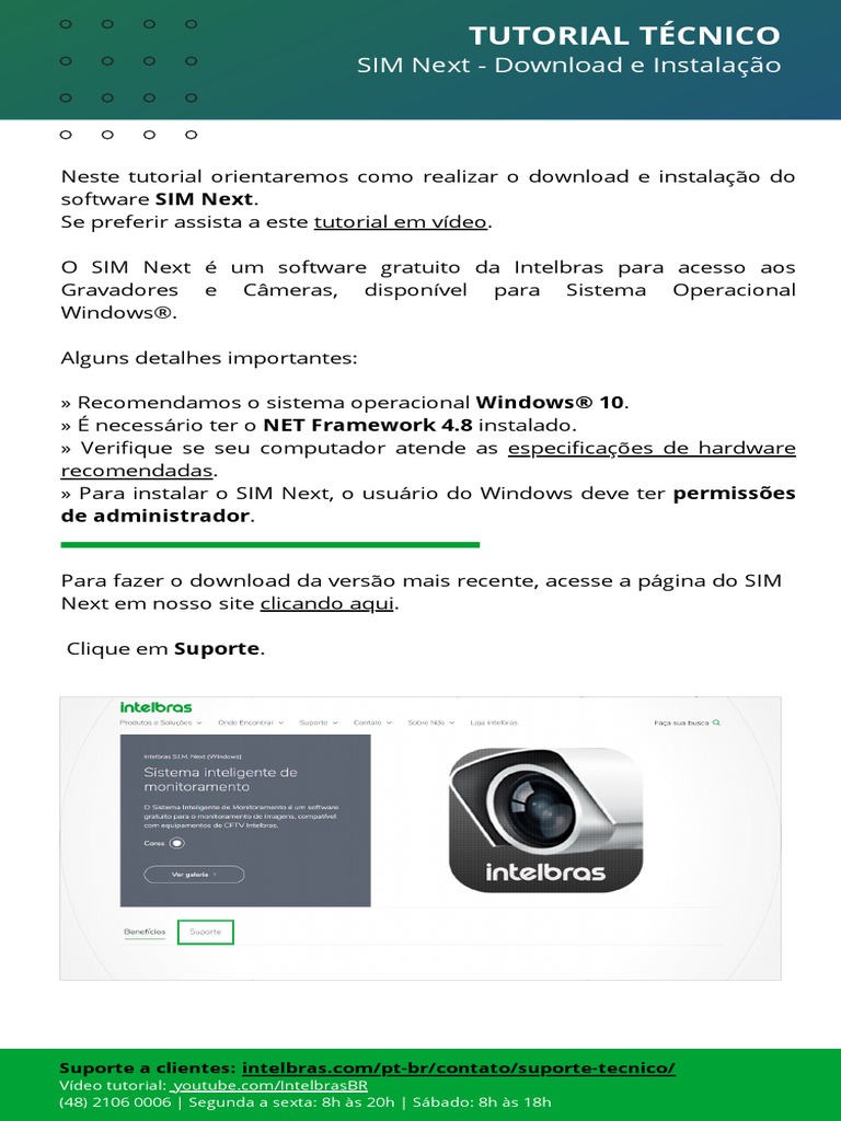 Intelbras Download e Instalar SIM Next | PDF | Microsoft Windows ...