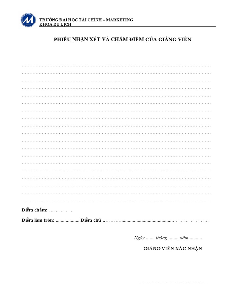 Nhan Xet Cua GV Cham | PDF