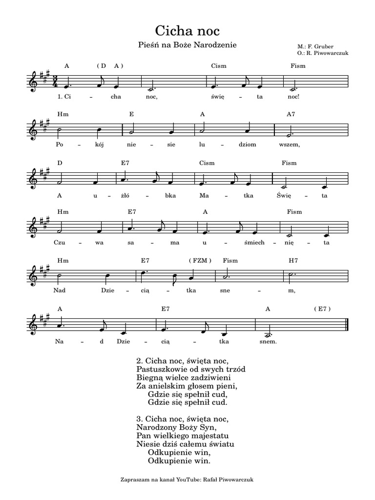 Cicha Noc A Dur Kzcfx2ye 1 | PDF