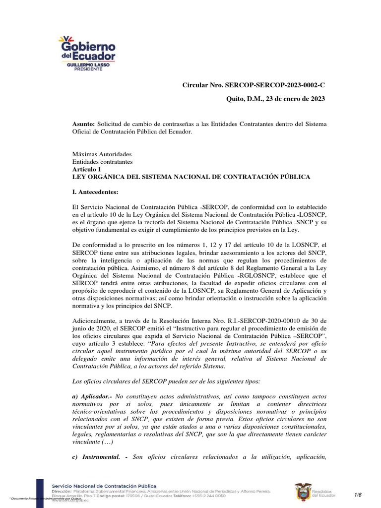 Sercop Sercop 2023 0002 c0162200001674677046 | PDF | Contraseña ...