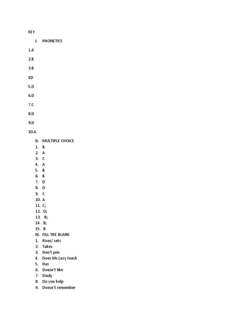 Key (Mid-Term) | PDF
