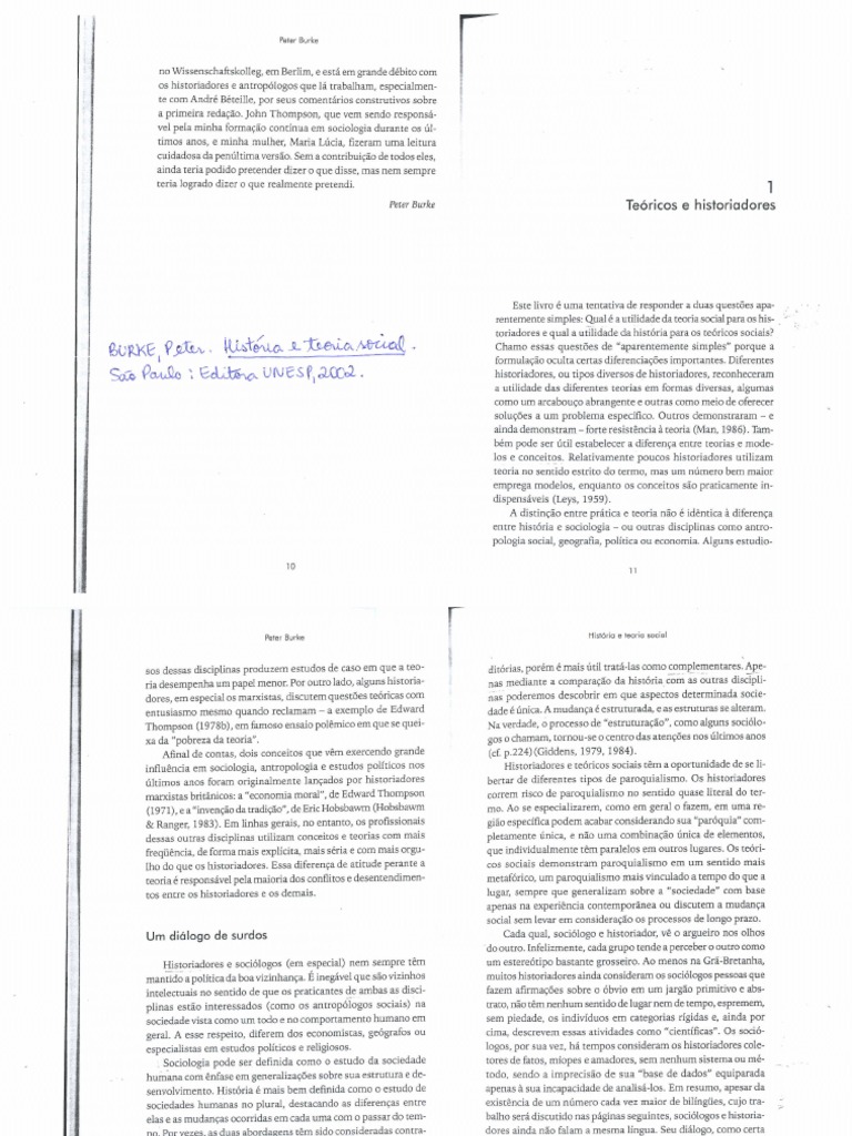 BURKE, Peter - Historia e Teoria Social | PDF