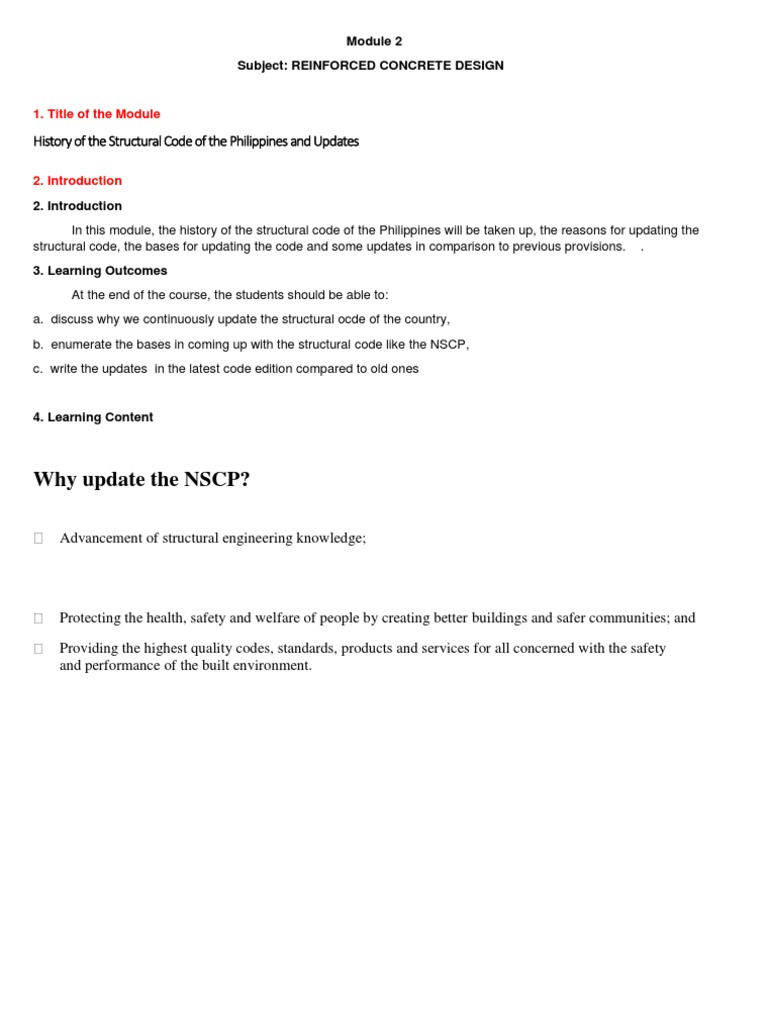 NSCP 2024: Updates and History | PDF | Concrete | Earthquakes