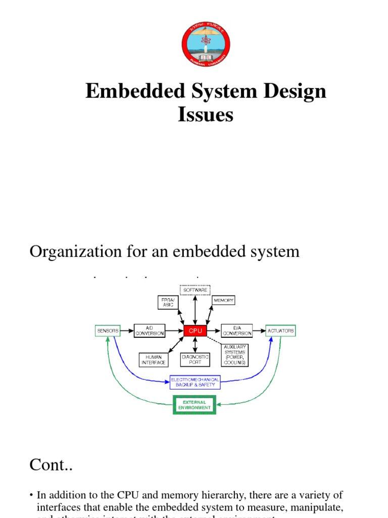 System-Level Design Considerations for Embedded Systems | PDF | Embedded System | Central ...
