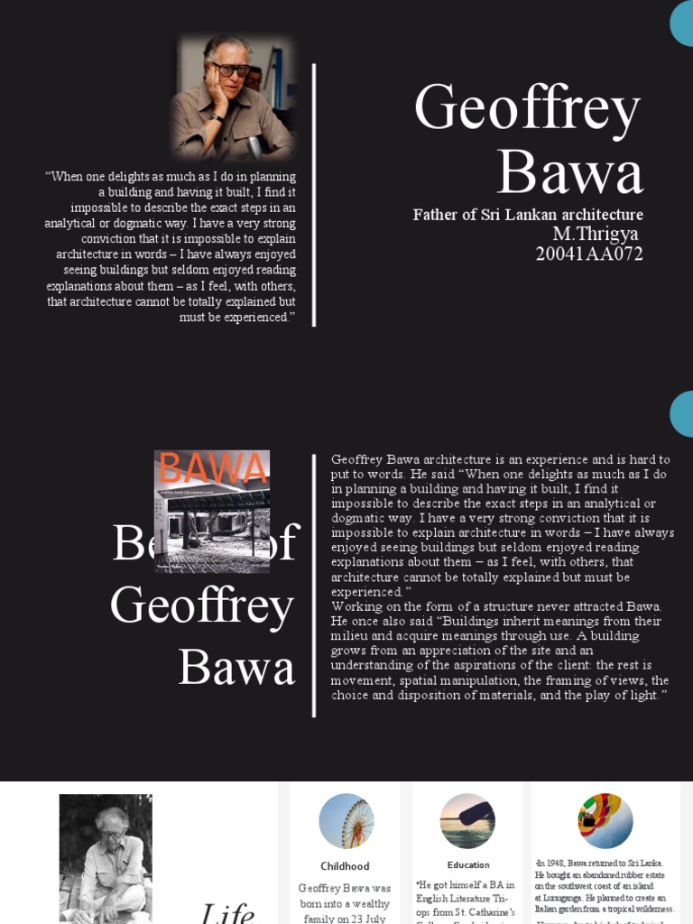 Geoffrey Bawa | PDF