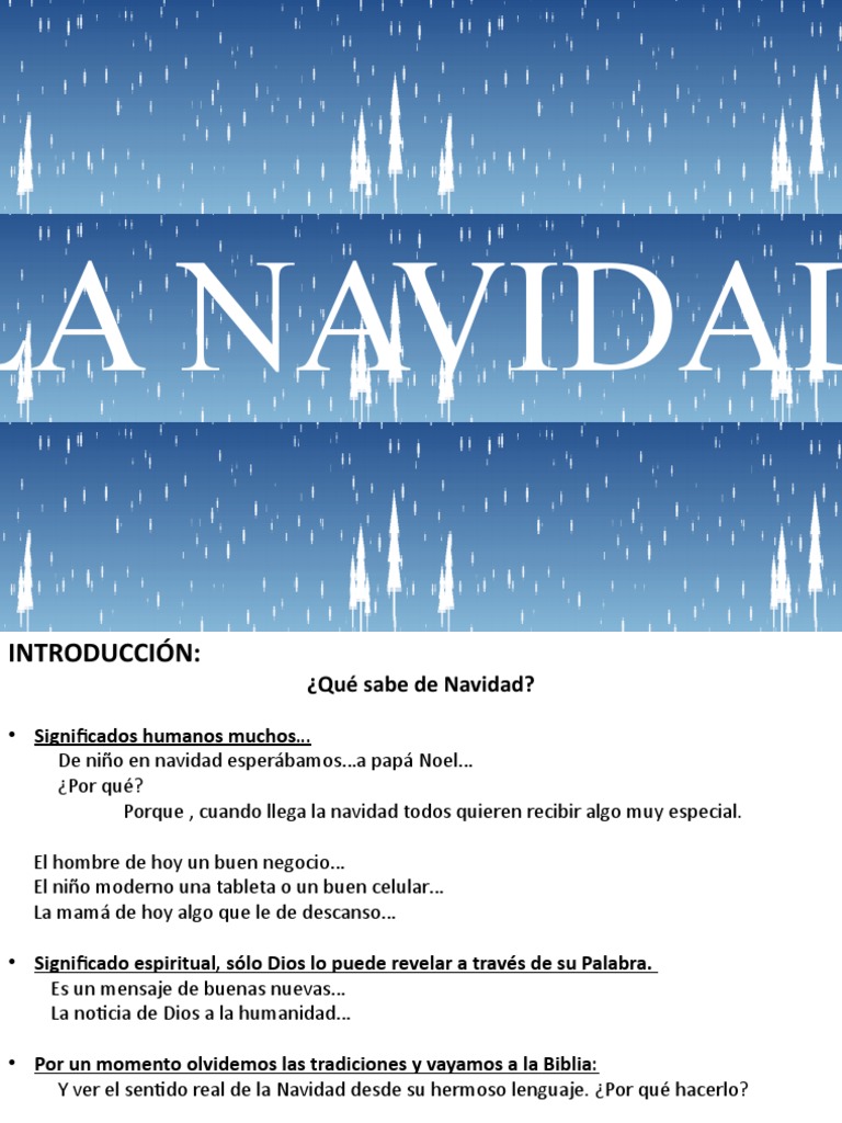 La Navidad Como La Vivimos | PDF | Navidad | Natividad De Jesus