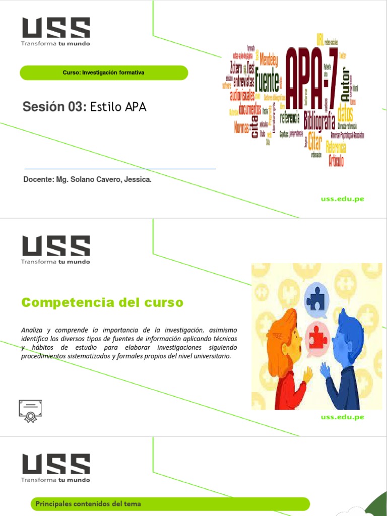 Sesión 03 - Estilo Apa | PDF | Estilo apa | Blog