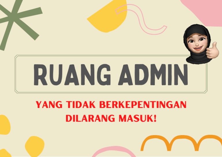 Ruang Admin Fix | PDF