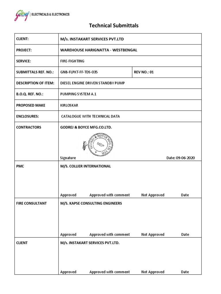 TDS Diesel Engine Pump - R1 | PDF | Pump | Gas Technologies