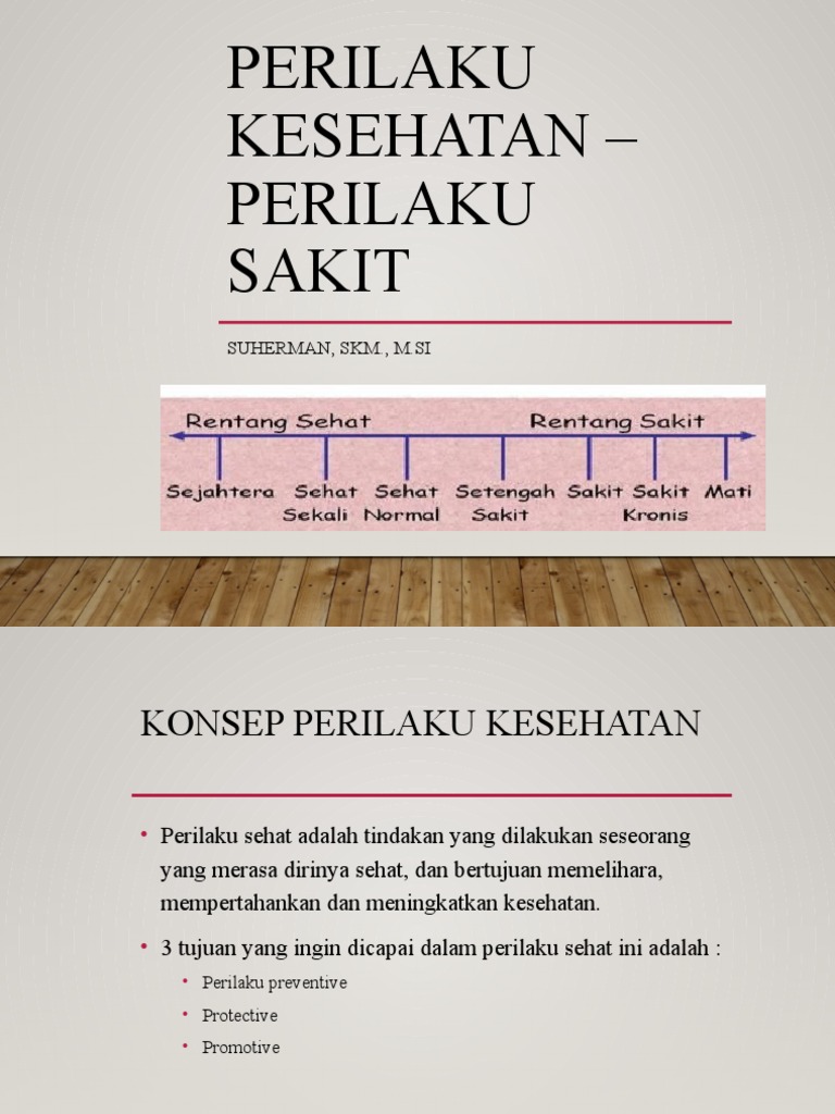 Perilaku Kesehatan dan Sakit: Panduan Lengkap | PDF