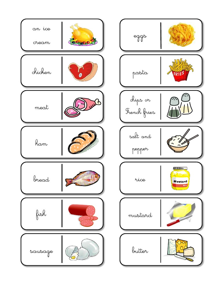 Dominos Nourriture Corrigé | PDF