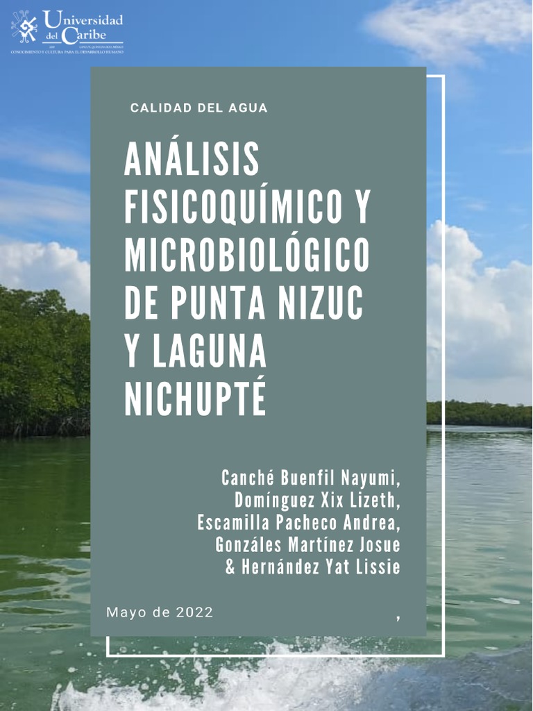 Reporte - Calidad Del Agua | PDF | Agua | Ecosistema