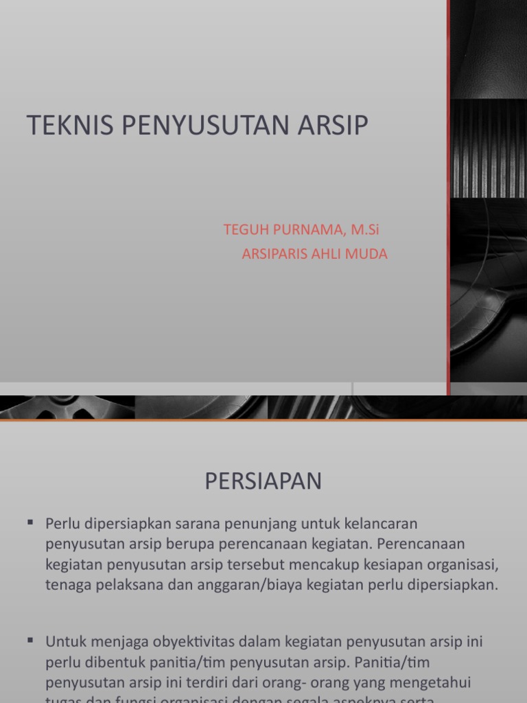 Teknis Penyusutan Arsip | PDF
