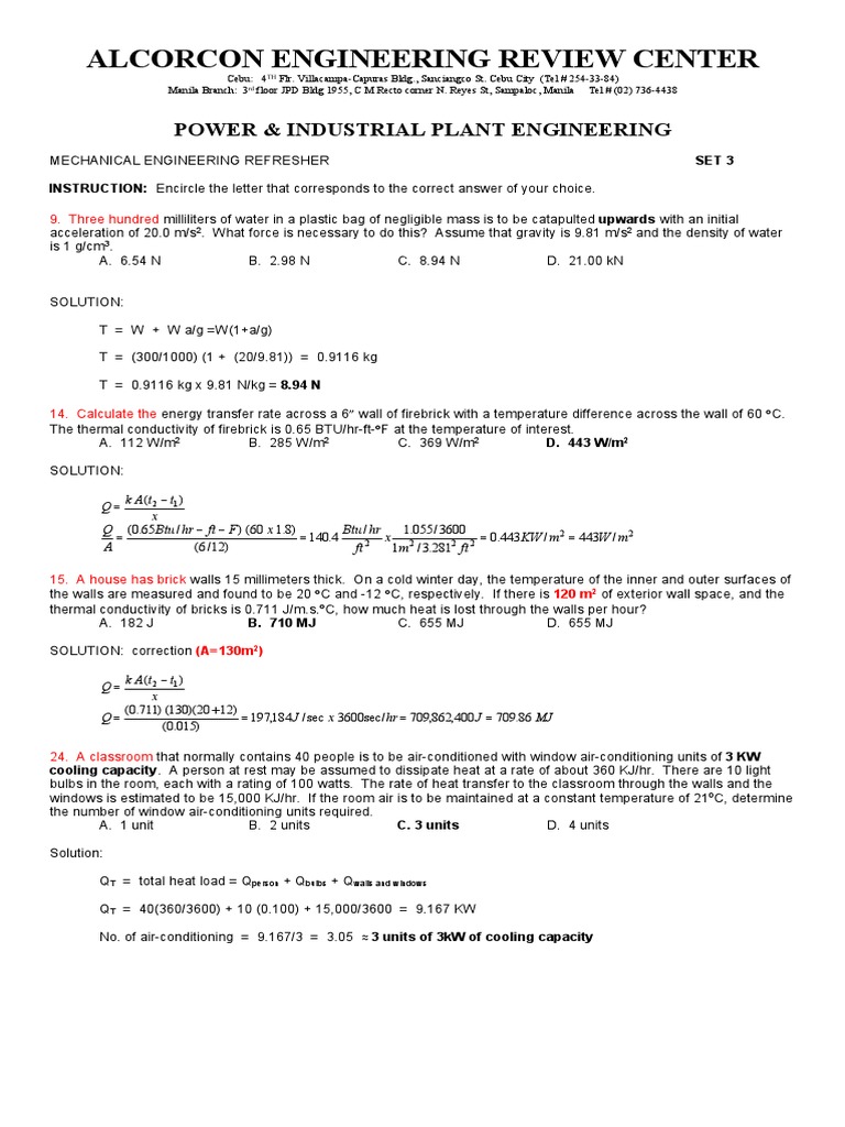 Alcorcon PIPE Merged Solved | PDF | Refrigeration | Heat Transfer