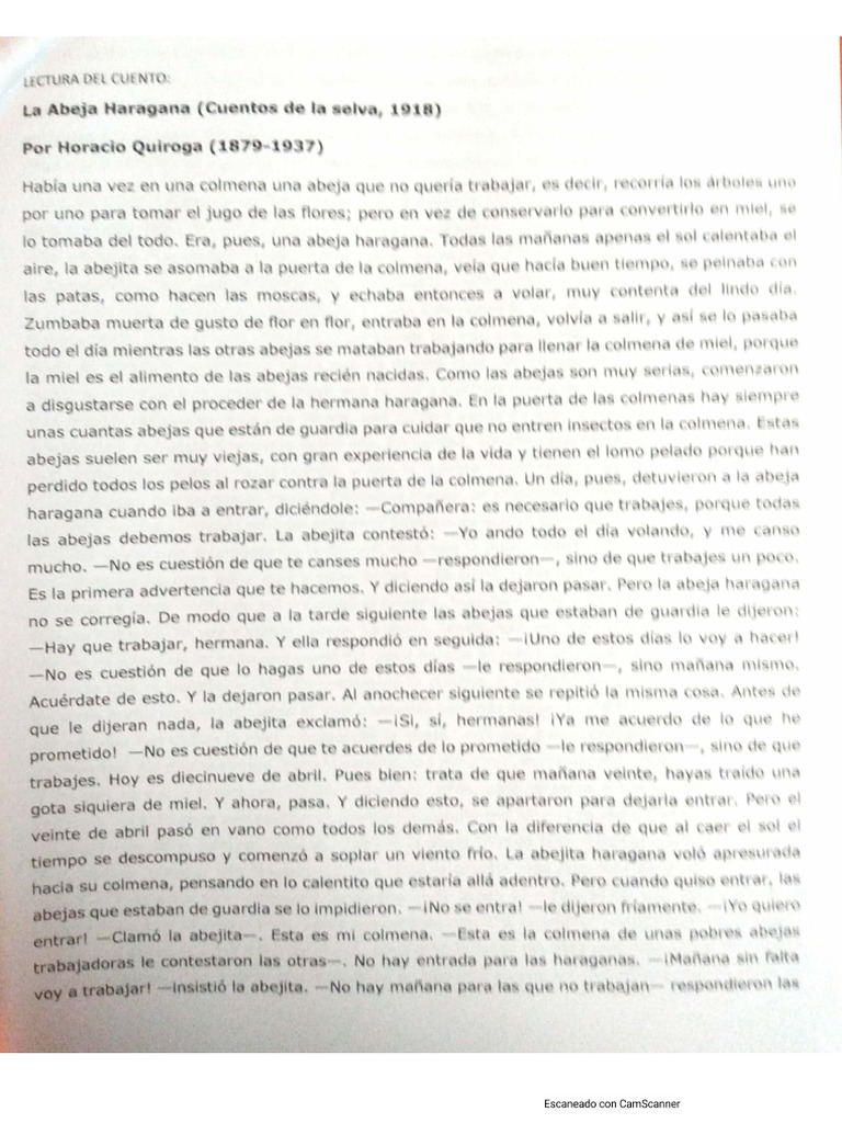La Abeja Haragana. | PDF