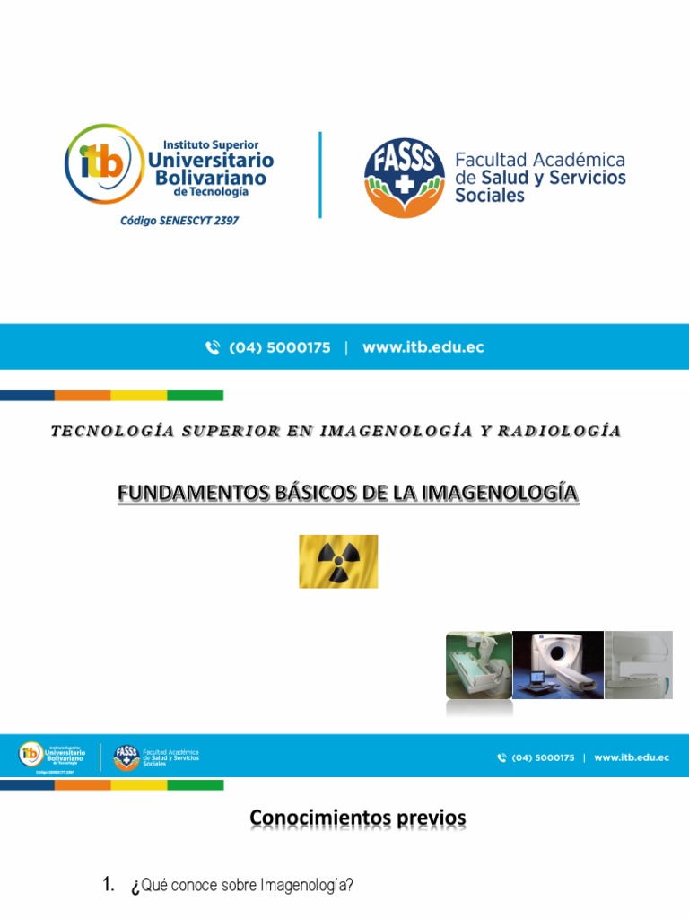 Imagenologia Principios Básicos | PDF | Radiología | Rayo X