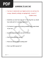 Improving Your Ability To Say No DBT Worksheet | PDF | Dialectical ...