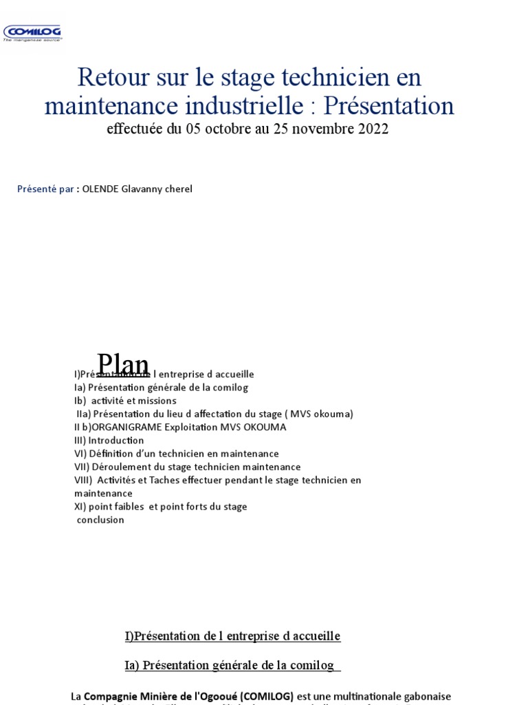 Retour Sur Le Stage Ouvrier OLENDE - Copie | PDF | Exploitation minière