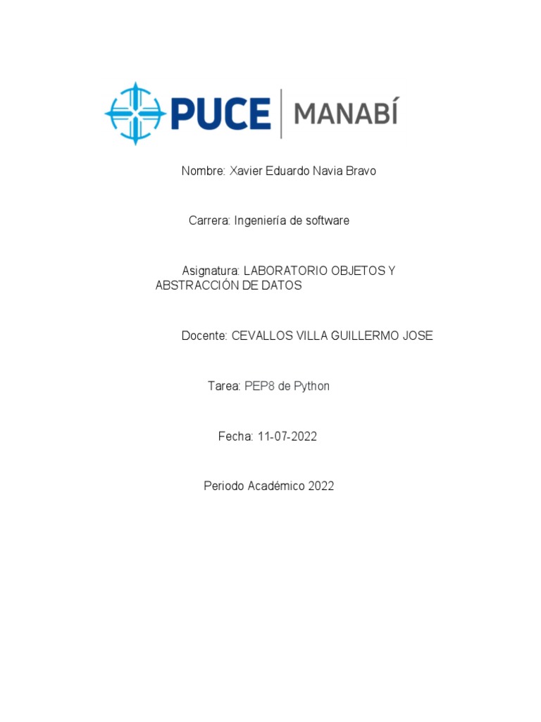 PEP8 | PDF | Python (lenguaje de programación) | Lenguaje de programación