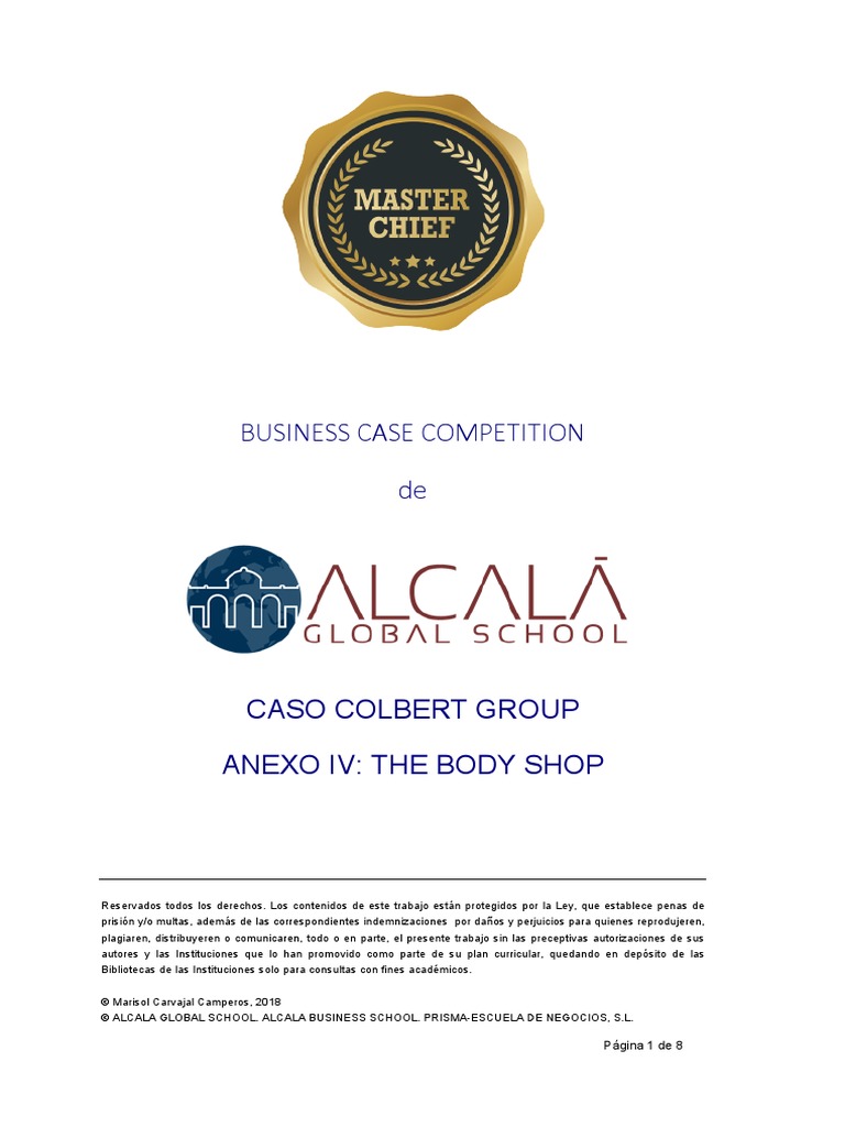 07 Anexo IV Caso Body Shop Octubre 18 v4 | PDF | Franquiciamiento | Marca